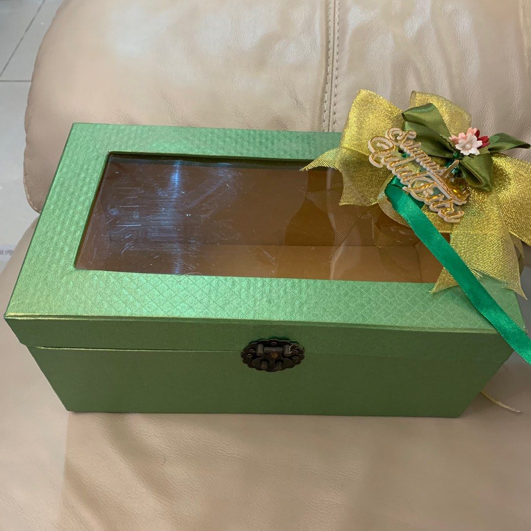 Kotak Hampers Idul fitri transparan, Desain & Kerajinan Tangan, Barang ...