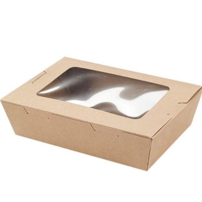 Kraft paper box with window, Furniture & Home Living, Kitchenware ...