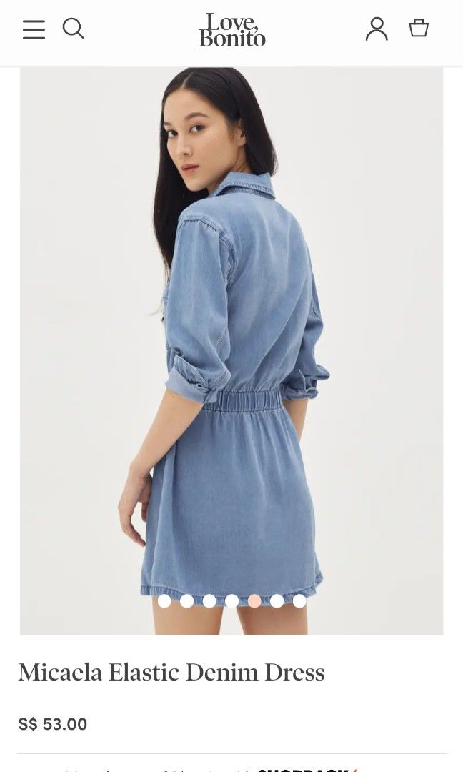 LB Love Bonito Micaela Elastic Denim Dress, Women's Fashion, Dresses & Sets, Dresses on Carousell