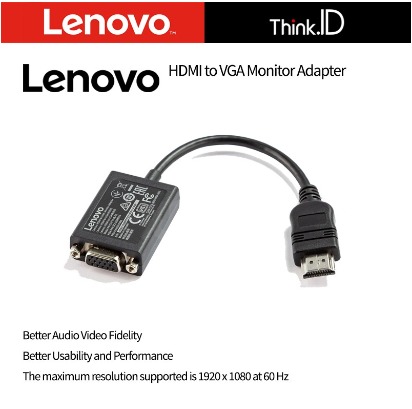 LENOVO HDMI to VGA Monitor Adapter, Computers & Tech, Parts ...