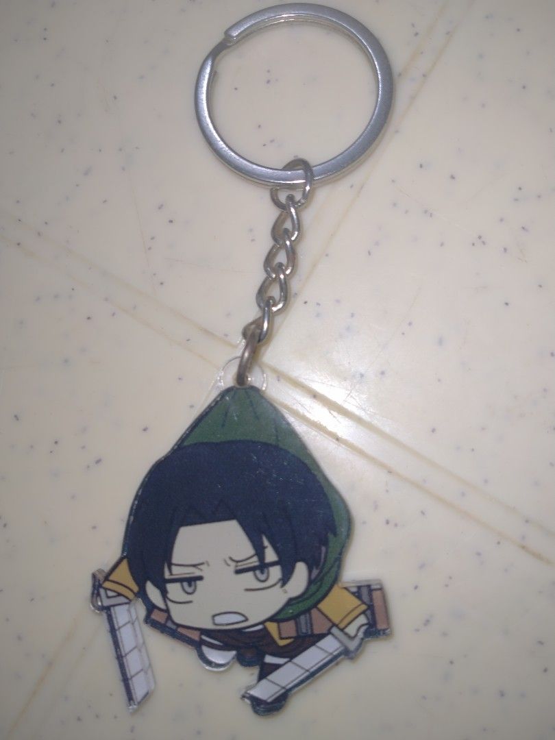[Freebie] Levi Ackerman Keychain Unsealed, Hobbies & Toys, Memorabilia ...