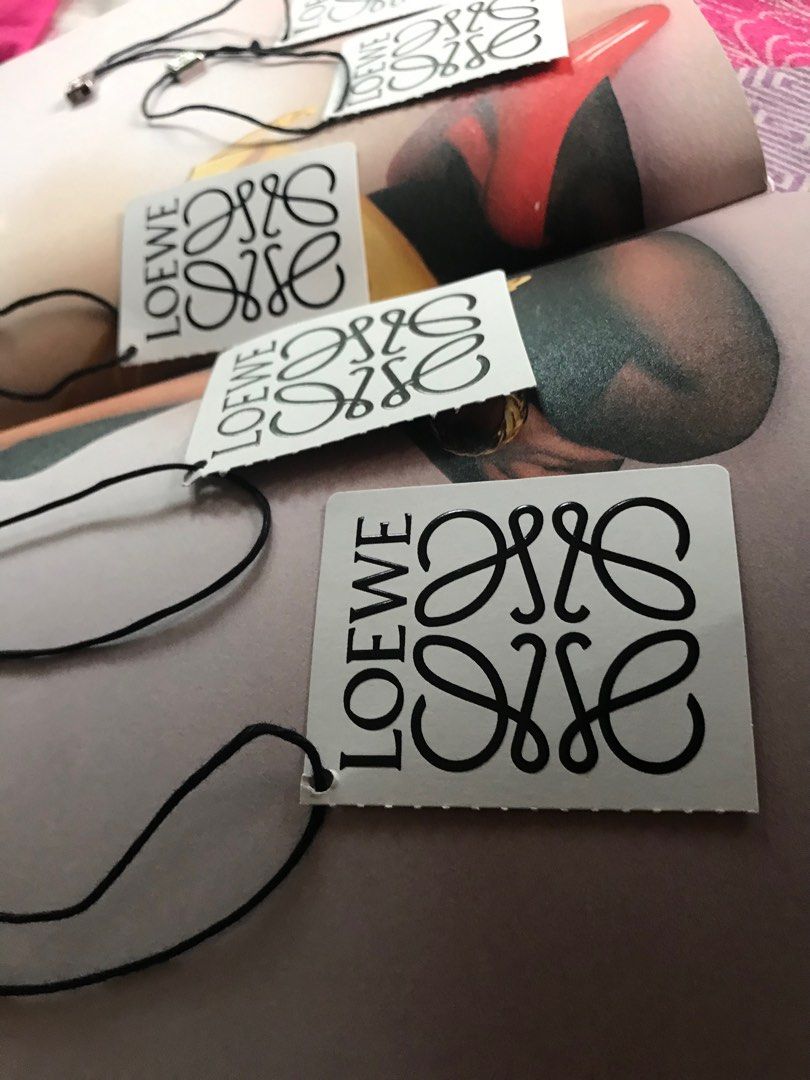 Loewe card tag label bag price tag tas dompet aksesori harga wallet ...