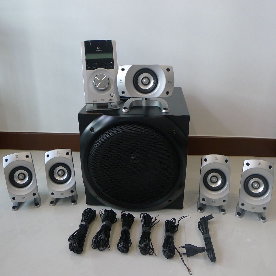 Logitech Z5500 5.1 surround sound speakers with subwoofer THX certified ...