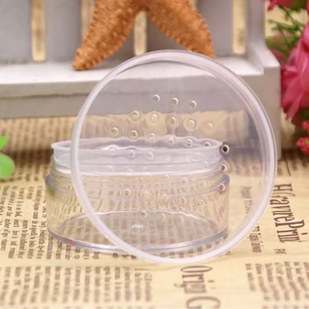 Loose Powder Container with sieve/cosmetics makeup container, Beauty ...