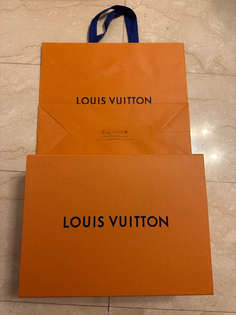 LV box + paper bag, Luxury, Accessories on Carousell