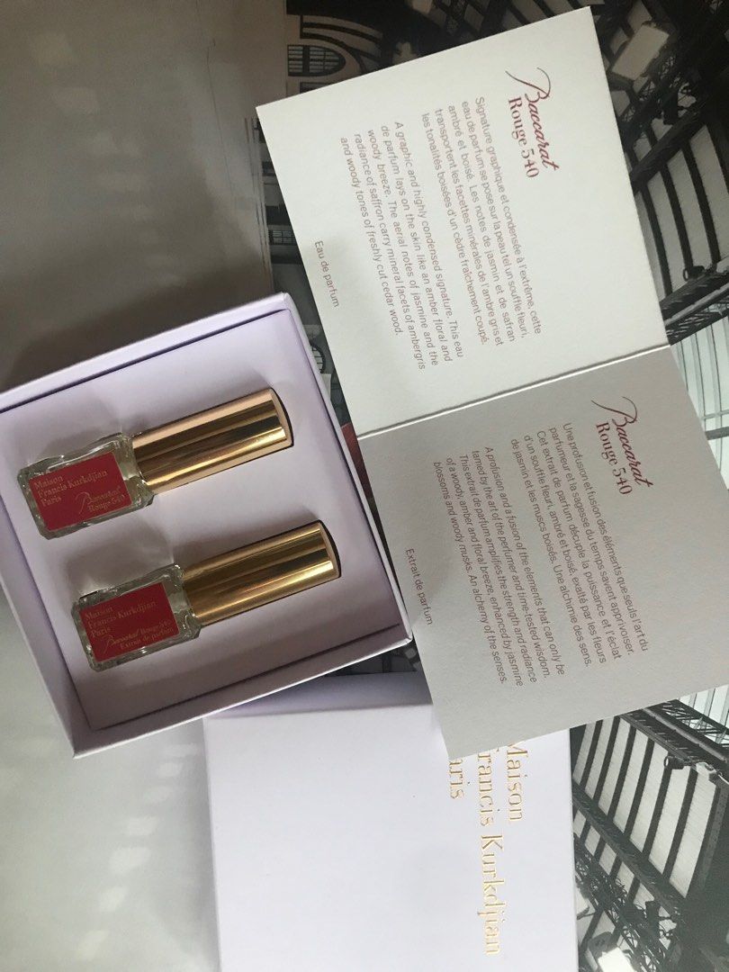 Maison Francis Kurkdjian Paris MFK baccarat rouge 549 extrait and edp ...
