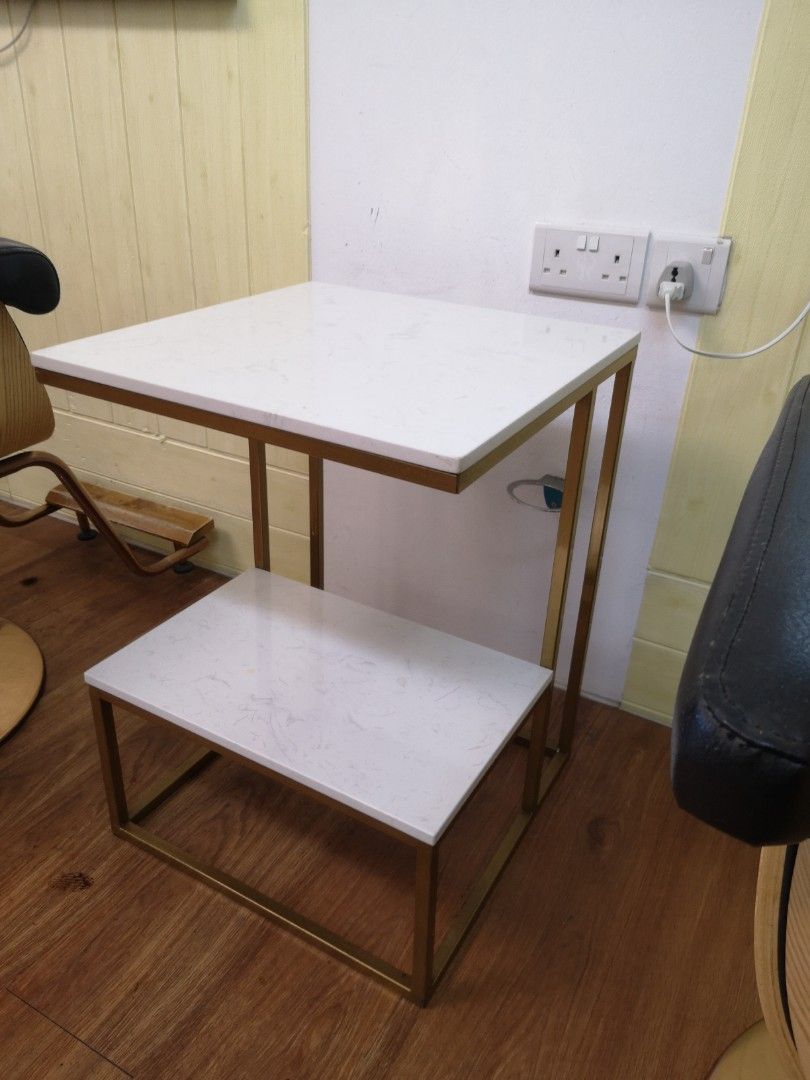 Marble design tea table, Furniture & Home Living, Furniture, Tables ...