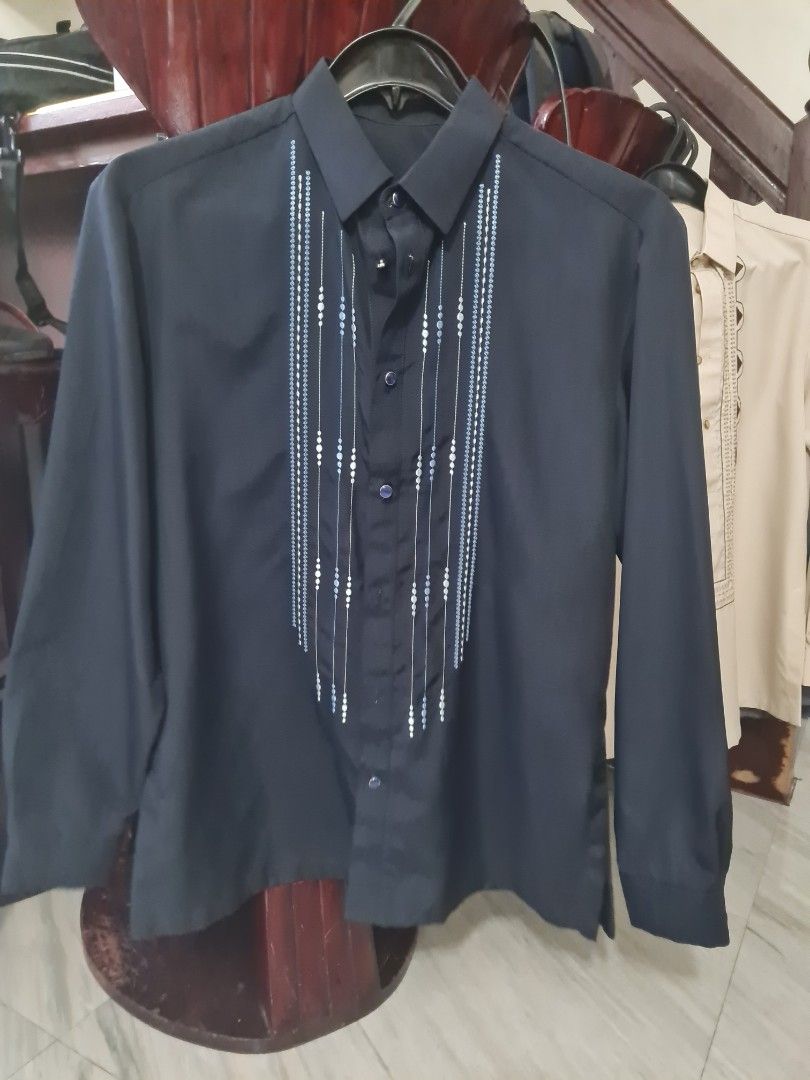 Men's polo barong long sleeves, Men's Fashion, Coats, Jackets and ...