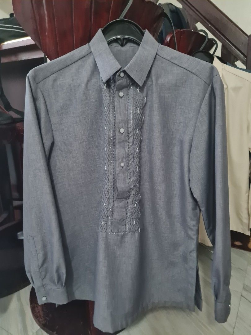 Men's polo barong long sleeves, Men's Fashion, Coats, Jackets and ...