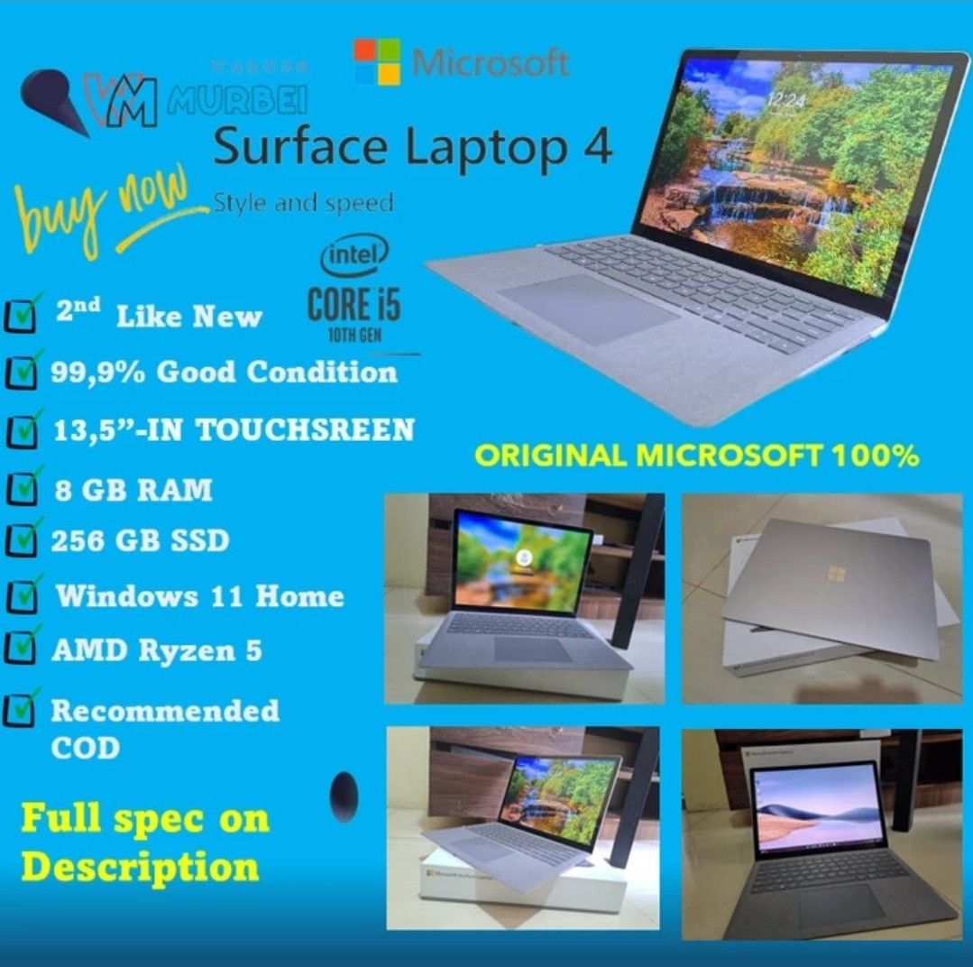 Microsoft Surface Laptop 4 Elektronik Komputer Laptop Di Carousell