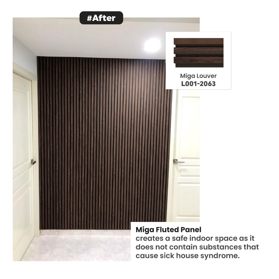 MIGA KOREA Living Room Wall Fluted Panel Divider Wall / Molding Wall ...