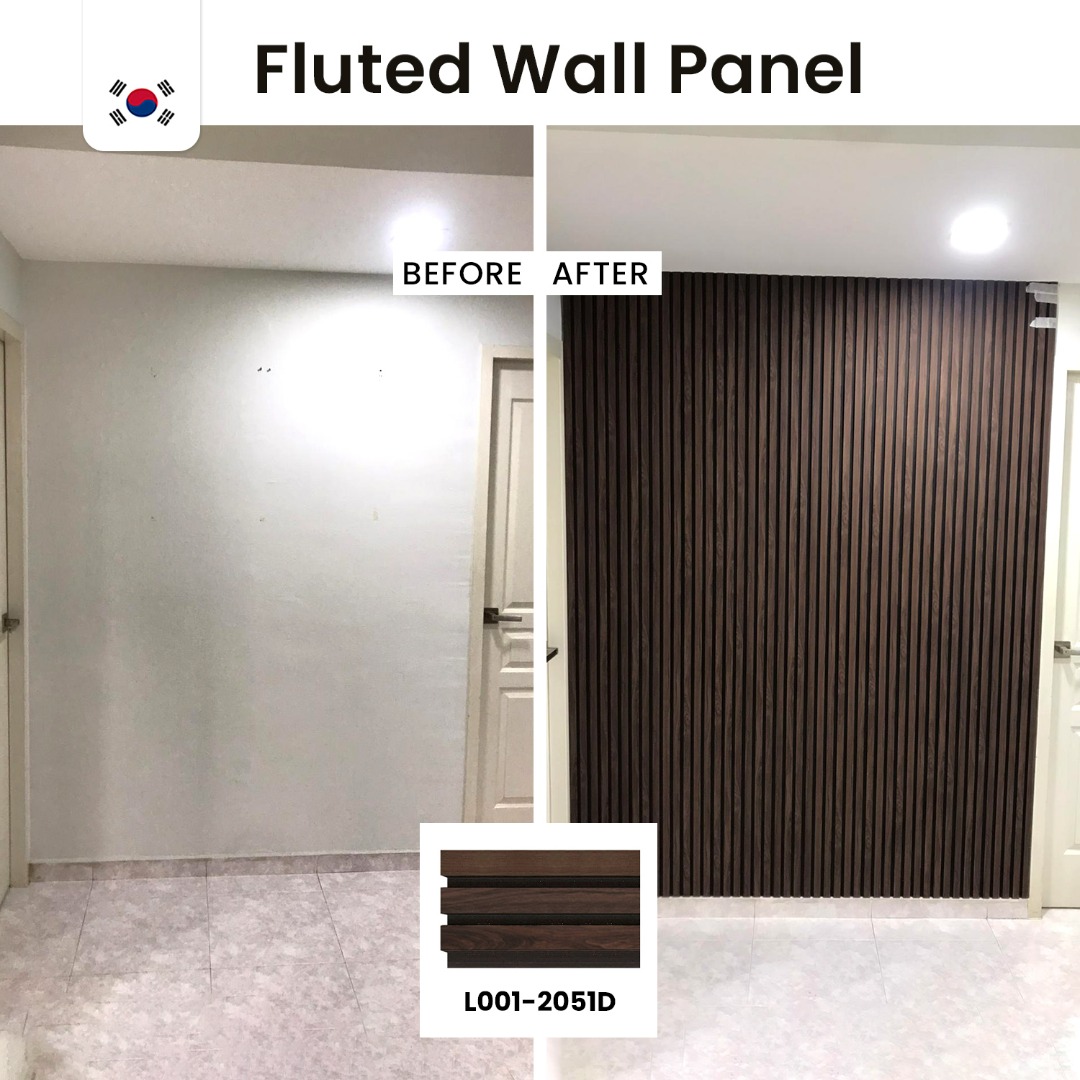 MIGA KOREA Living Room Wall Fluted Panel Divider Wall / Molding Wall ...
