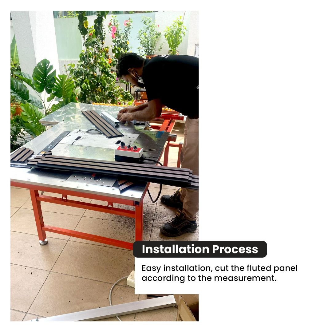 MIGA KOREA Living Room Wall Fluted Panel Divider Wall / Molding Wall ...