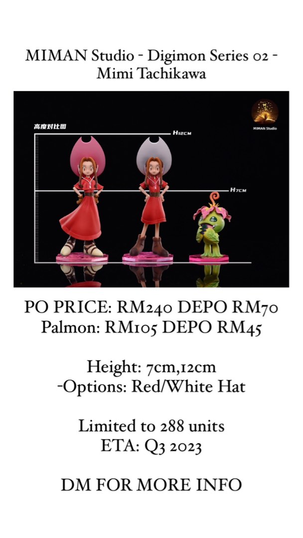 MIMAN Studio - Digimon Series 02 - Mimi Tachikawa, Hobbies & Toys, Toys & Games on Carousell