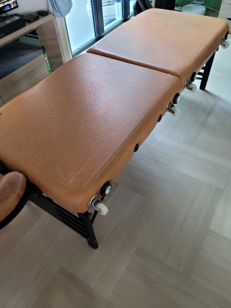 Mobile foldable Massage bed plinth table, Health & Nutrition, Massage ...