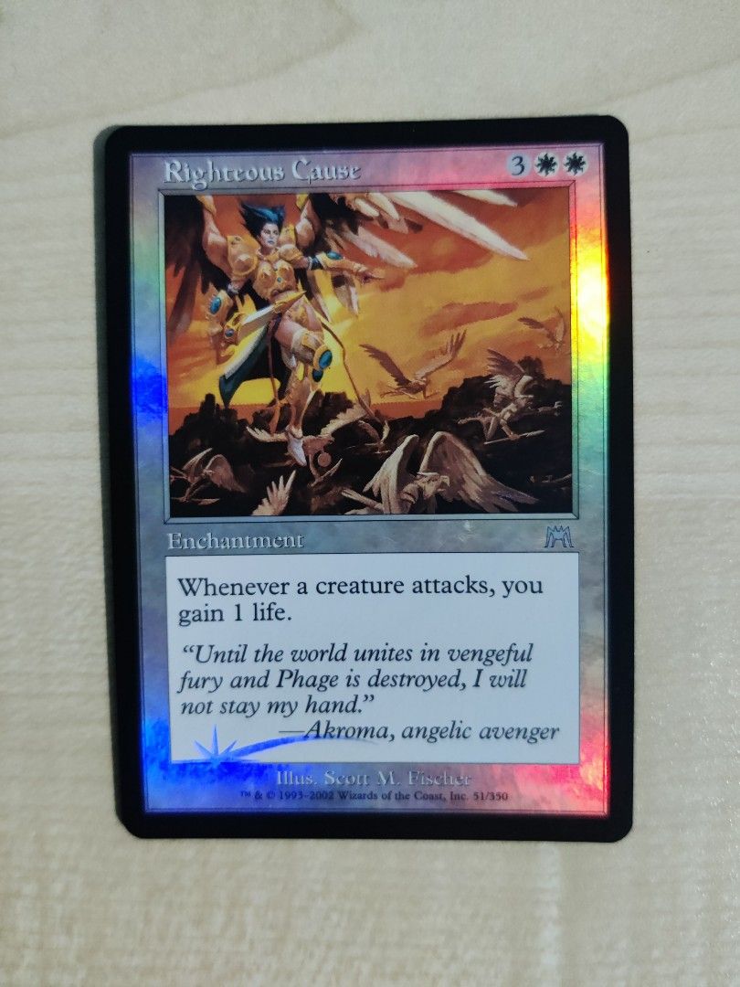MTG Righteous Fury OG Foil NM, Hobbies & Toys, Toys & Games on Carousell