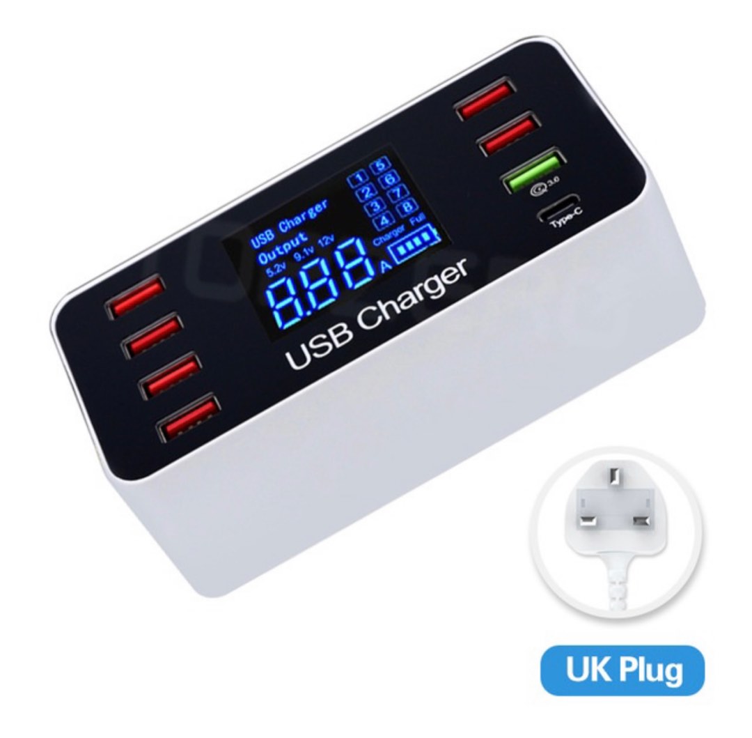Multi usb and type c slot charger, Mobile Phones & Gadgets, Mobile ...