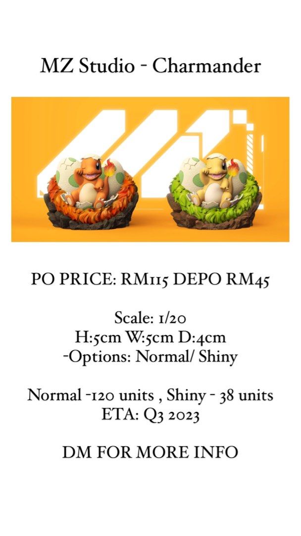 MZ Studio - Charmander, Hobbies & Toys, Toys & Games on Carousell