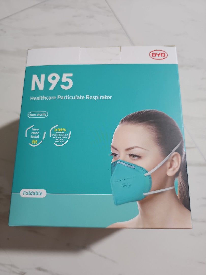 N95 mask, Health & Nutrition, Face Masks & Face Shields on Carousell