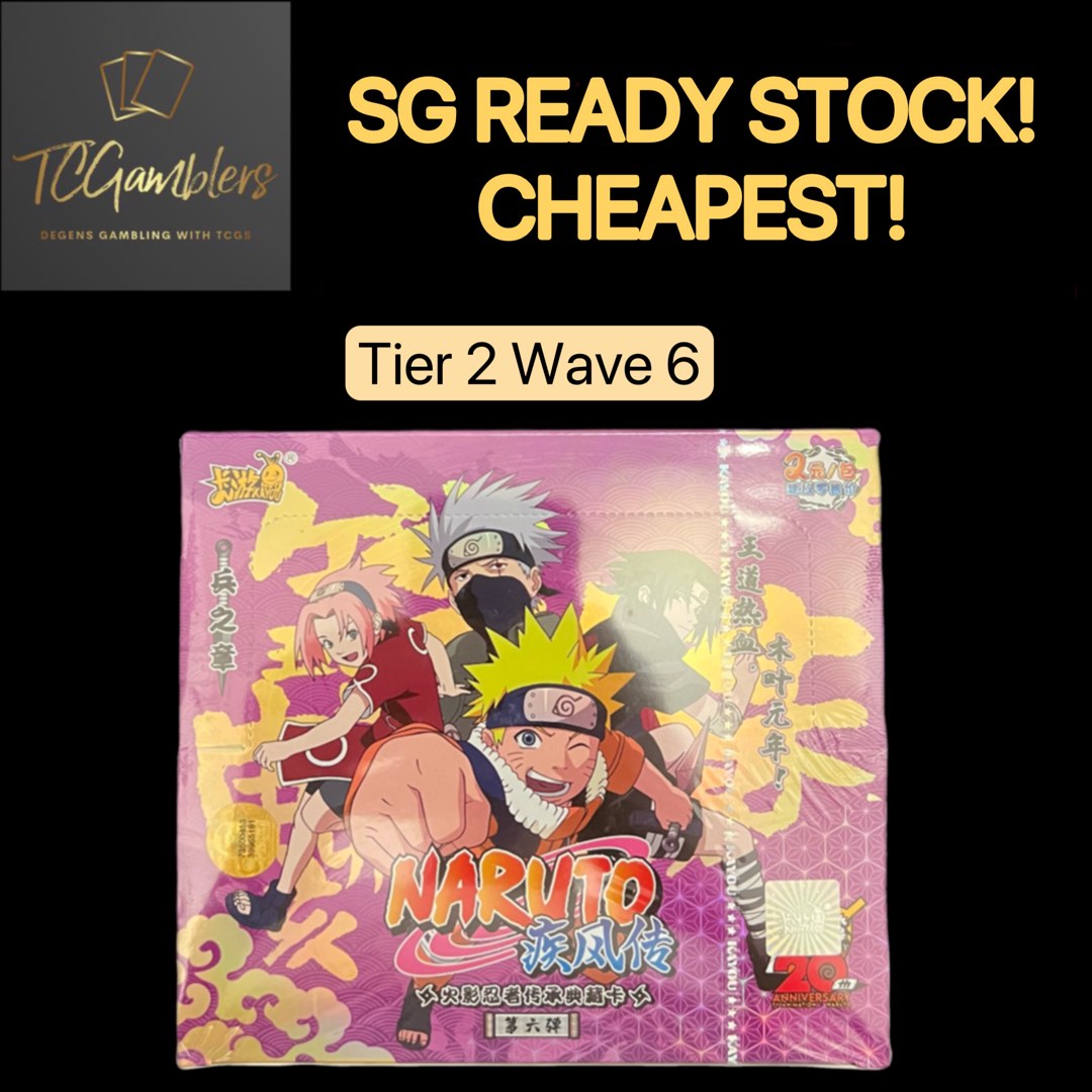 Naruto Kayou Tier 2 Wave 6 T2W6 booster box, Hobbies & Toys, Toys ...