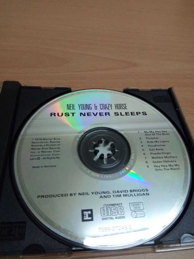 Neil young rust never sleeps cd album, Hobbies & Toys, Music & Media ...