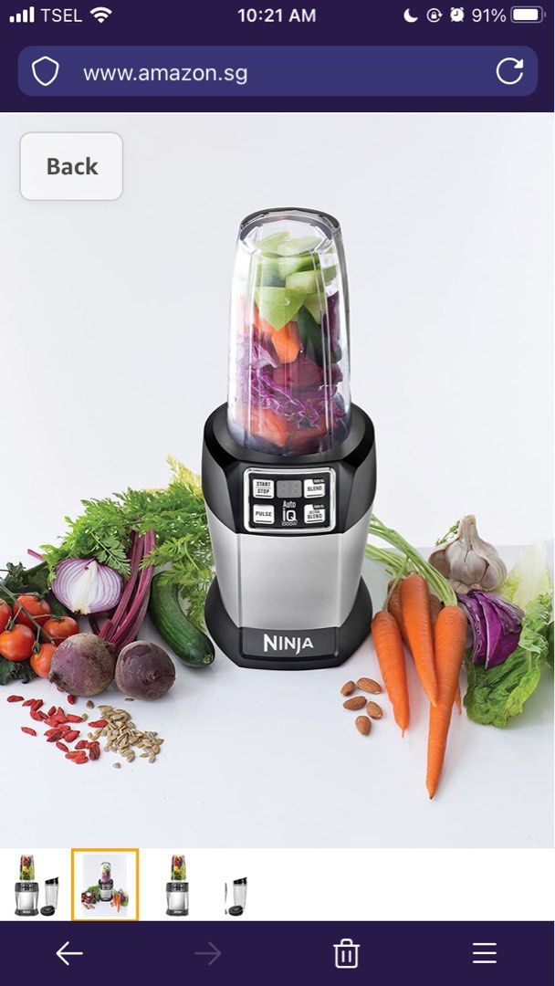 Ninja Auto-iQ Blender Black & Silver, 1000W, TV & Home Appliances ...