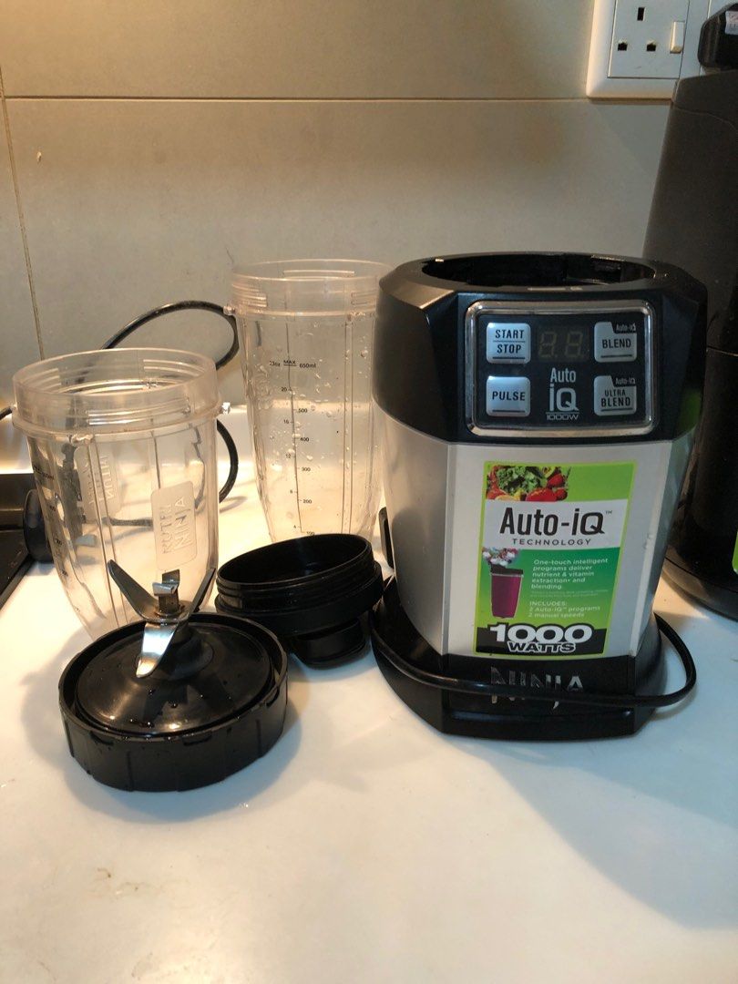 Ninja Auto-iQ Blender Black & Silver, 1000W, TV & Home Appliances ...