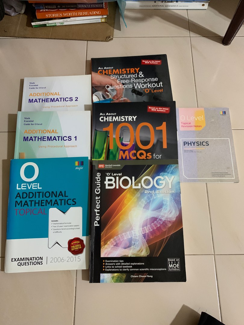 O Level Books - A Maths, Chem, Bio, Physics, Hobbies & Toys, Books ...