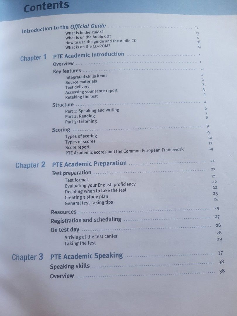 Official Guide To Pte Academic (Pearson Test Of English Academic ...