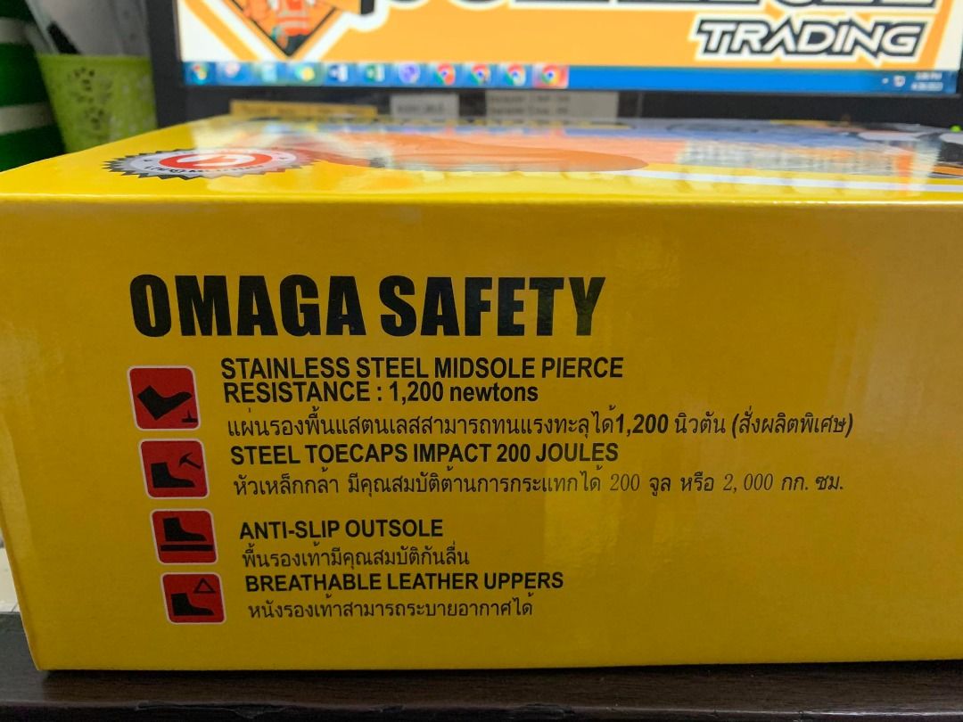 omaga safety shoes, Men's Fashion, Footwear, Casual Shoes on Carousell