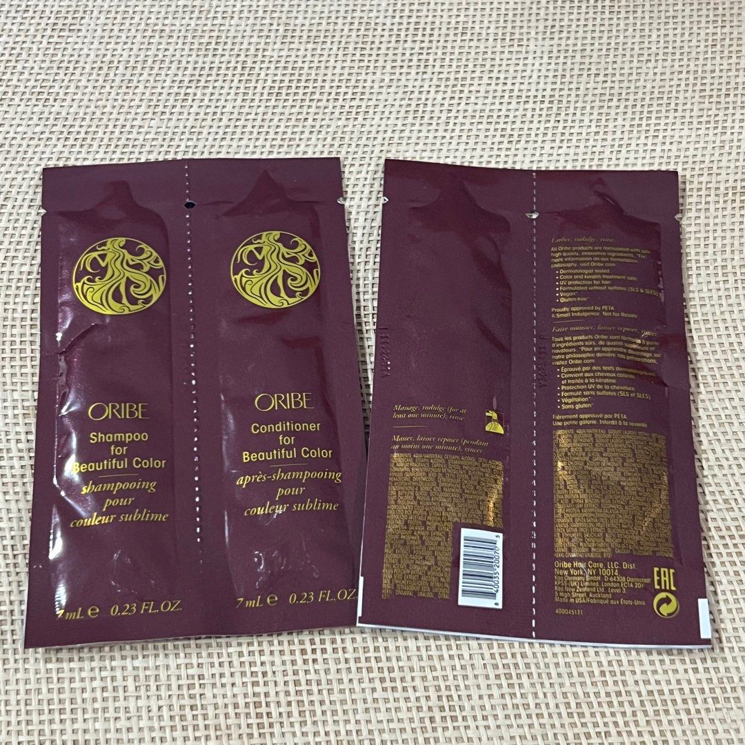 Oribe shampoo conditioner sample, Beauty & Personal Care, Hair on Carousell