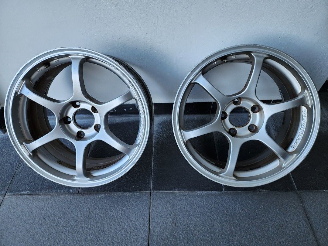 Original Advan Racing RG 17", Car Accessories, Tyres & Rims on Carousell