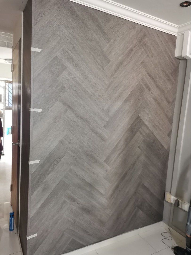 Overlay Vinyl flooring on wall _HDB_Condo_Landed, Home Services ...