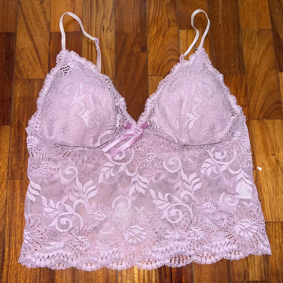 PADDED LAVENDER LINGERIE TOP ️, Women's Fashion, Undergarments ...