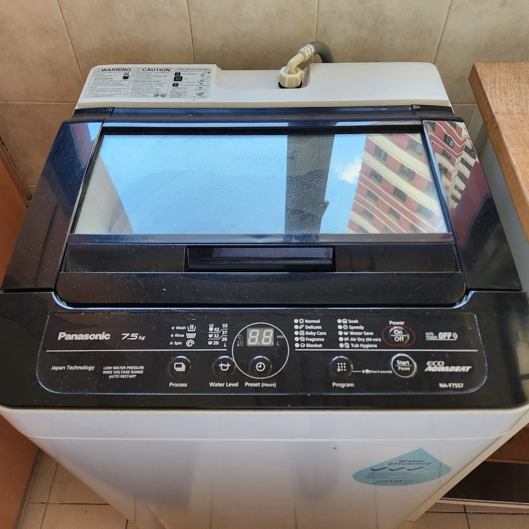 Panasonic Washing Machine 7.5kg (good condition), TV & Home Appliances ...