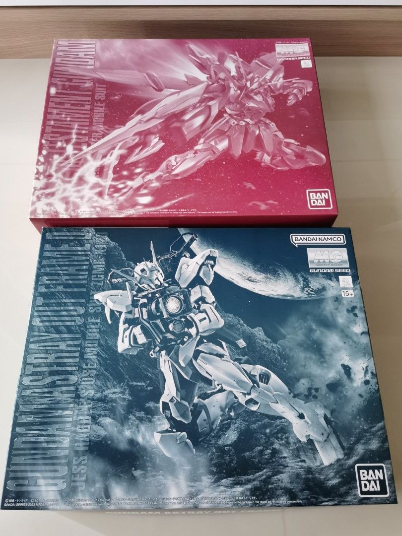 Pbandai MG Gundam Astray Out Frame & Testament set, Hobbies & Toys ...