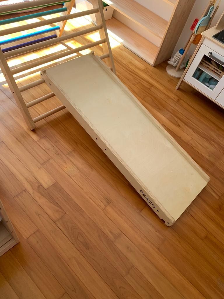 Peach Pikler triangle and double sided ramp, Babies & Kids, Infant ...