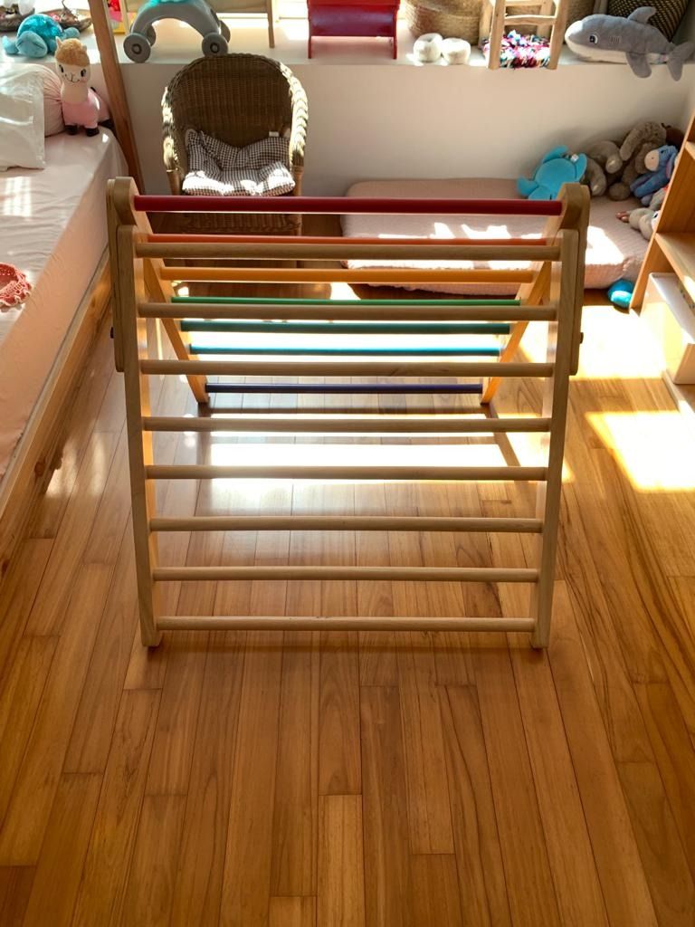 Peach Pikler triangle and double sided ramp, Babies & Kids, Infant ...