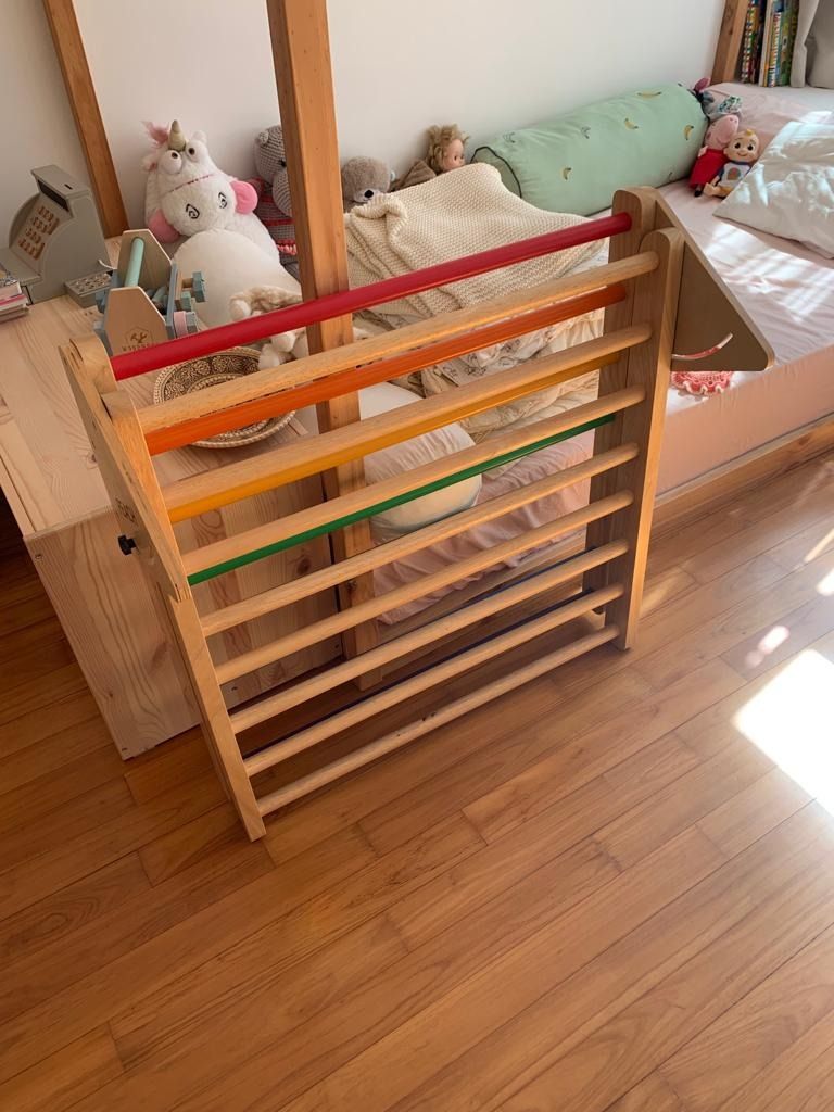 Peach Pikler triangle and double sided ramp, Babies & Kids, Infant ...