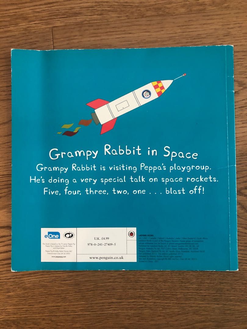 Peppa Pig: Grampy Rabbit in Space, 興趣及遊戲, 書本 & 文具, 小說 & 故事書 - Carousell