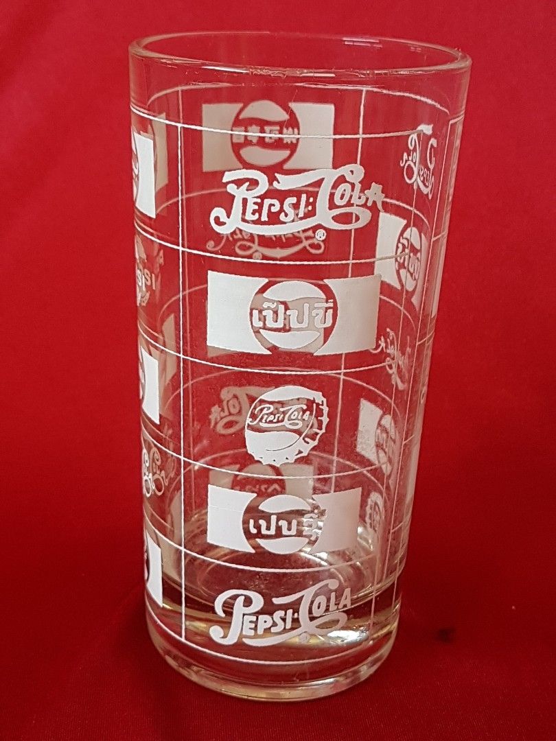 Pepsi Cola Glass, Hobbies & Toys, Memorabilia & Collectibles, Vintage ...