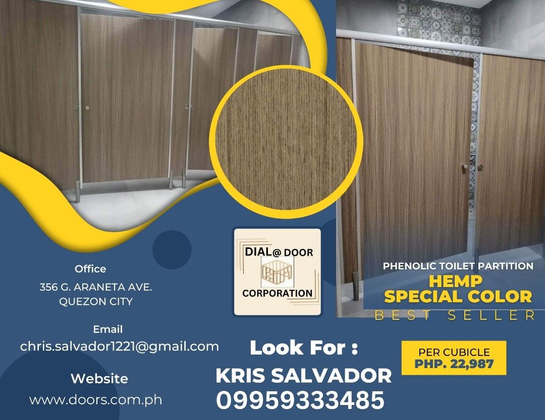 PHENOLIC TOILET CUBICLE PARTITION, Commercial & Industrial ...
