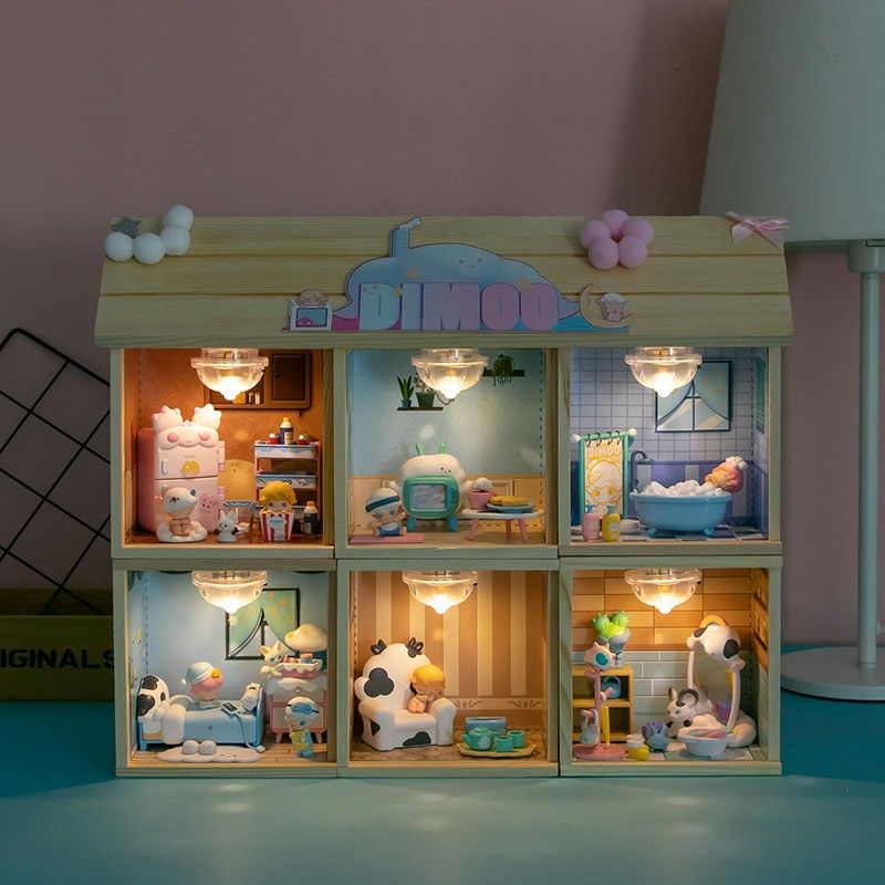 [POPMART DISPLAY CASE] POPMART DIMOO HOMEBODY SERIES HIGH QUALITY ...