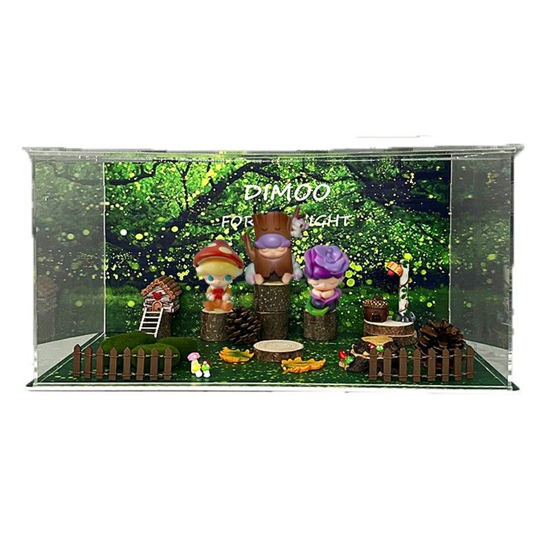 [POPMART DISPLAY CASE] POPMART DIMOO FOREST NIGHT HIGH QUALITY THEMED ...