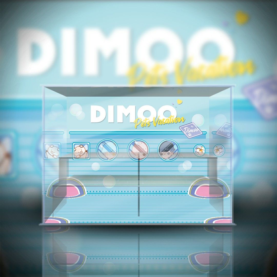 [POPMART DISPLAY CASE] POPMART DIMOO PETS VACATION SERIES HUGH QUALITY ...