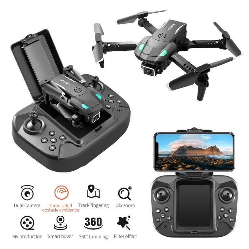 Portable S128 Mini Drone Camera Three-sided Obstacle Avoidance Air ...