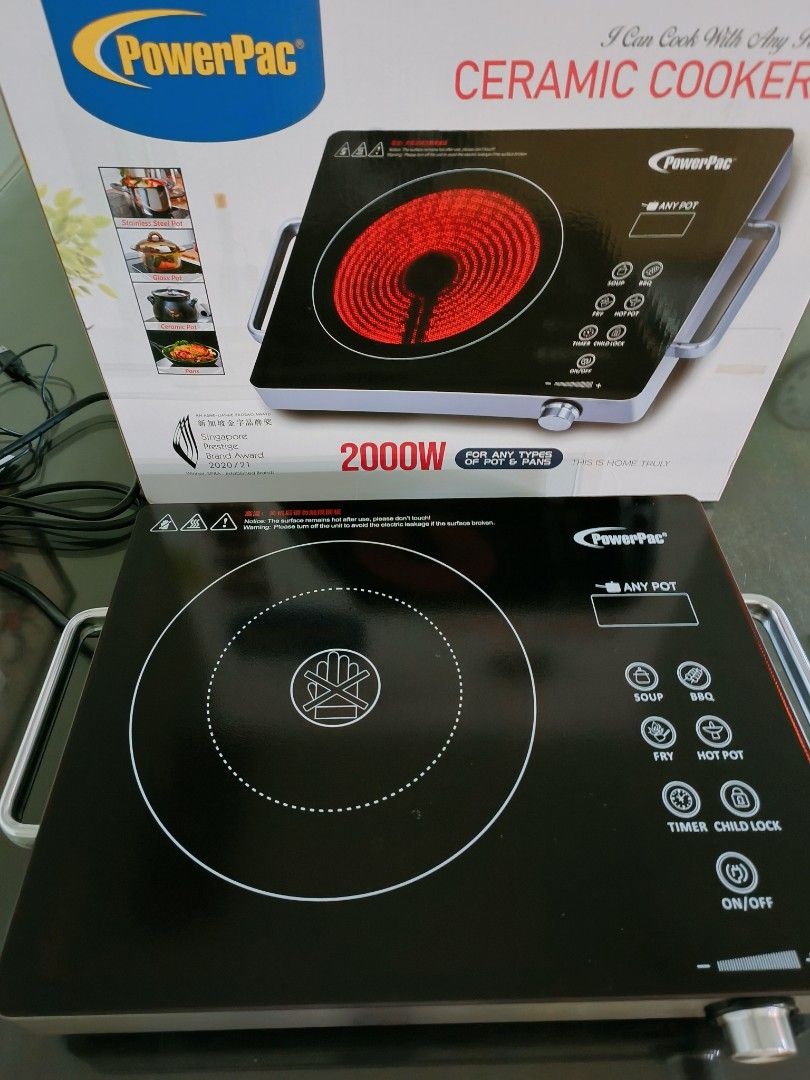 Powerpac Ceramic Cooker suitable for all pot, Furniture & Home Living ...