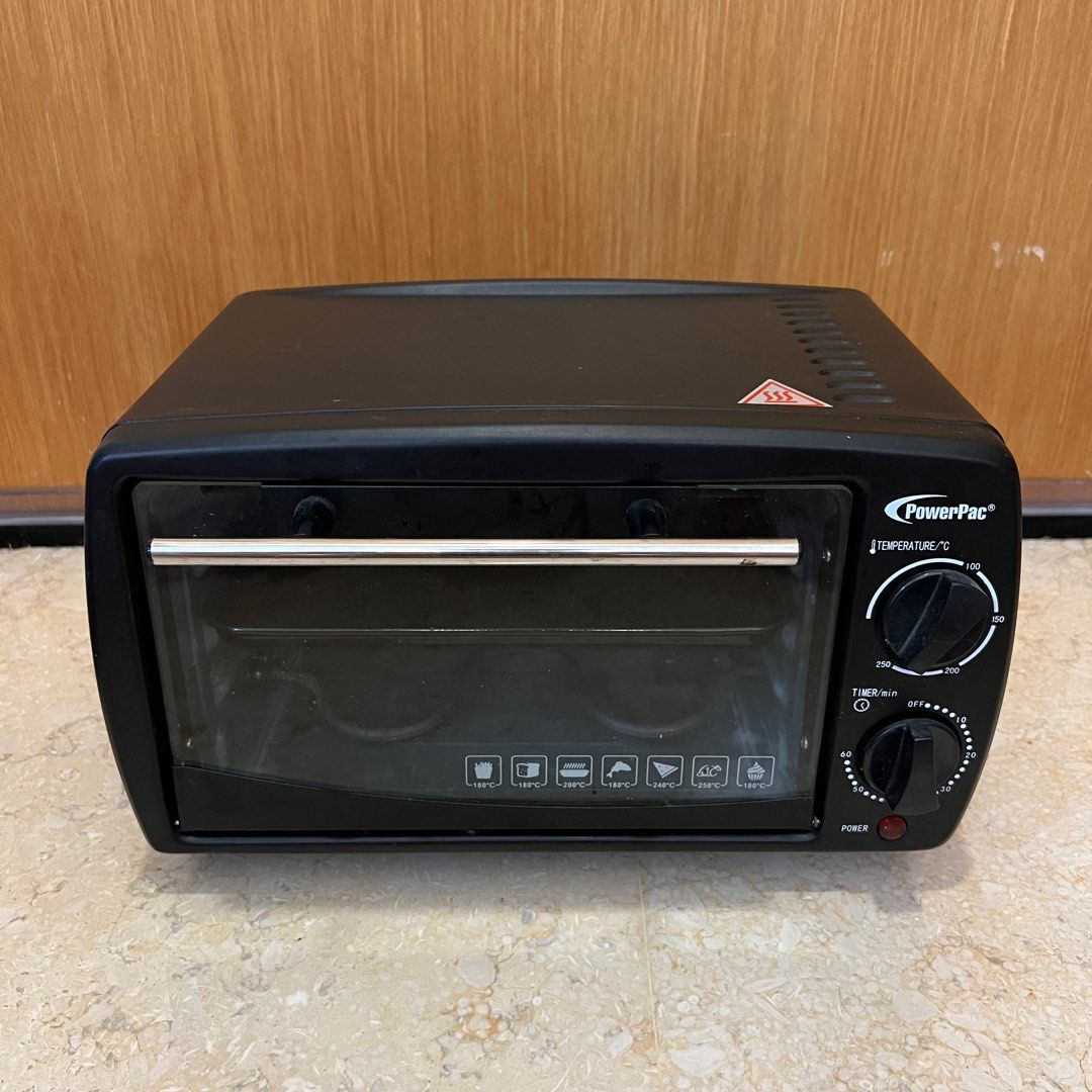 PowerPac power pac electric oven toaster black compact mini 9l 9 liters ...