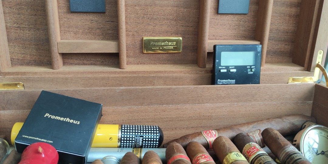 PROMETHEUS Cigar Humidor, Luxury, Accessories on Carousell