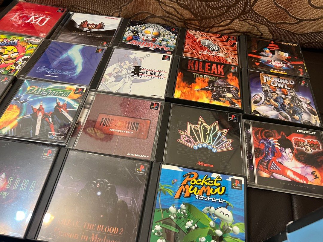 PS1 Playstation 1 初代遊戲光碟19隻。武藏傳。鐵拳 Tekken。Raystorm。Rage Racer。上海 ...
